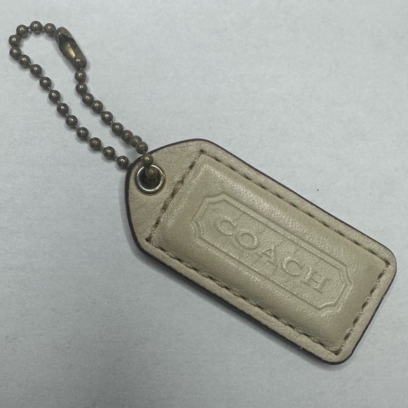 Coach | Accessories | Authentic Coach Hang Tag Key Chain 2 Inch Cream ...